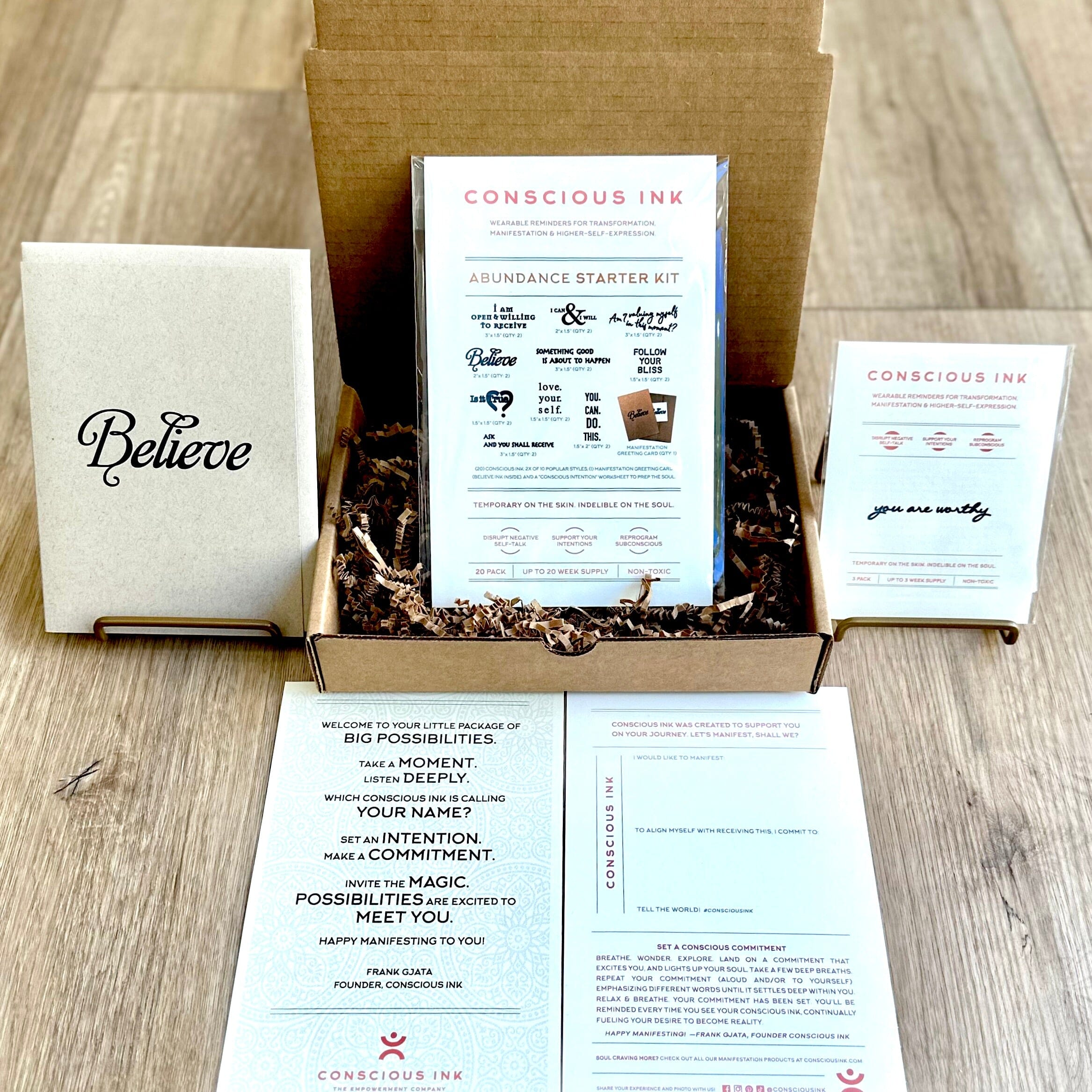 Abundance Starter Kit: Begin Your Conscious Ink Journey - Save 38%