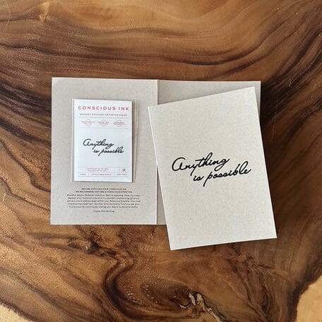 Anything Is Possible Tattoo and Greeting Card Combo Pack – Conscious Ink