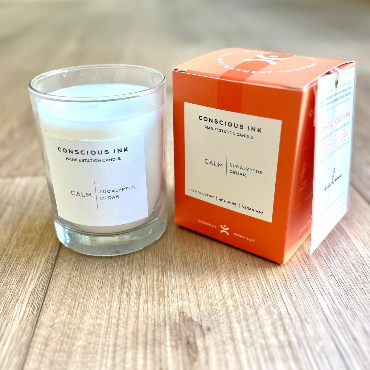 Eucalyptus & Cedar Scented Manifestation Candle + Ink – Conscious Ink