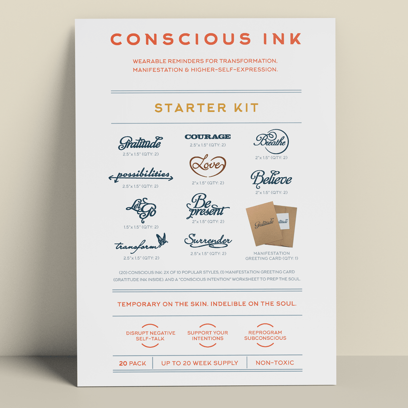 Starter Kit: Begin Your Conscious Ink Journey - Save 38%
