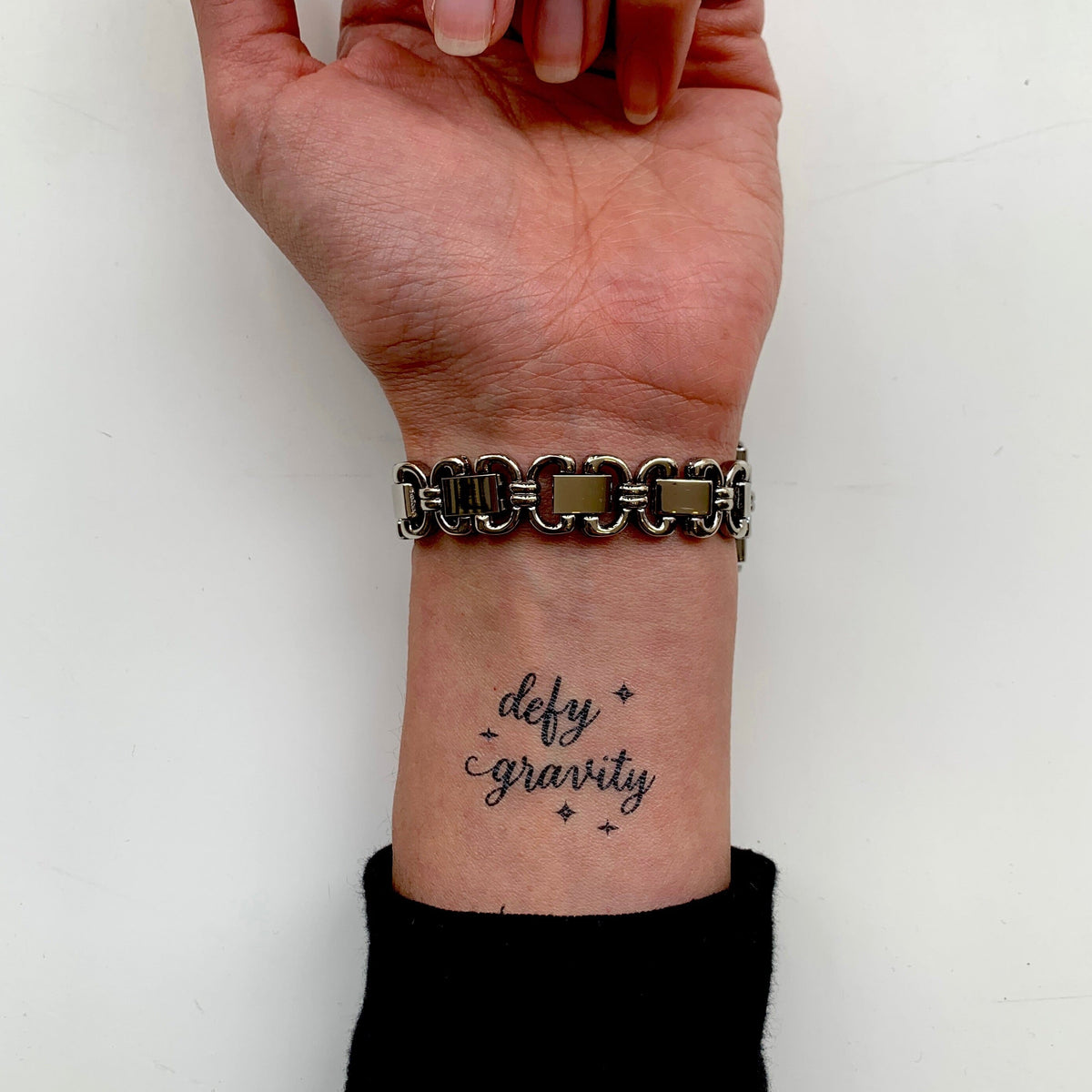 Defy Gravity Temporary Tattoo - Defy Gravity Manifestation Tattoo ...