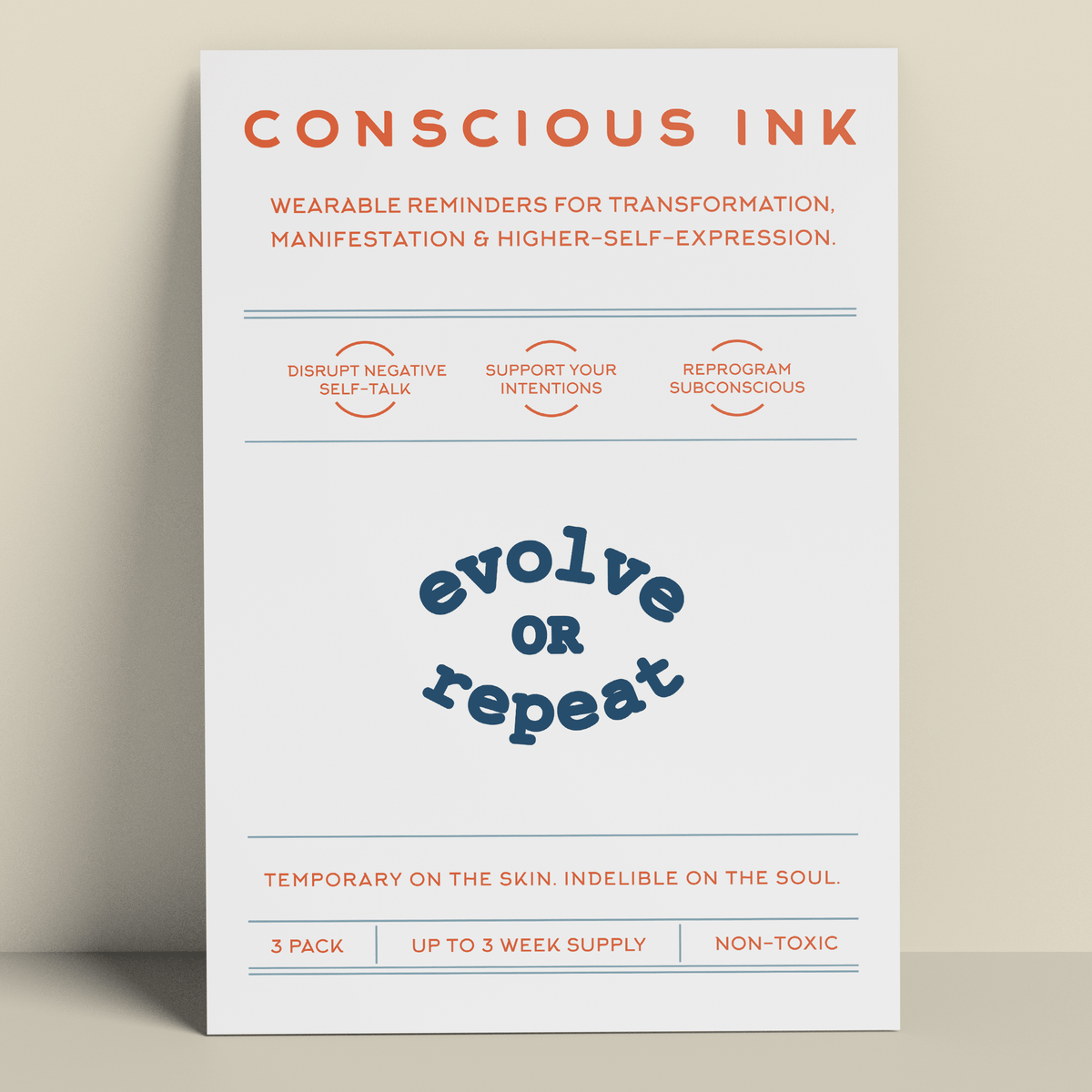 Evolve Or Repeat Temporary Tattoo - Evolve Or Repeat Manifestation ...
