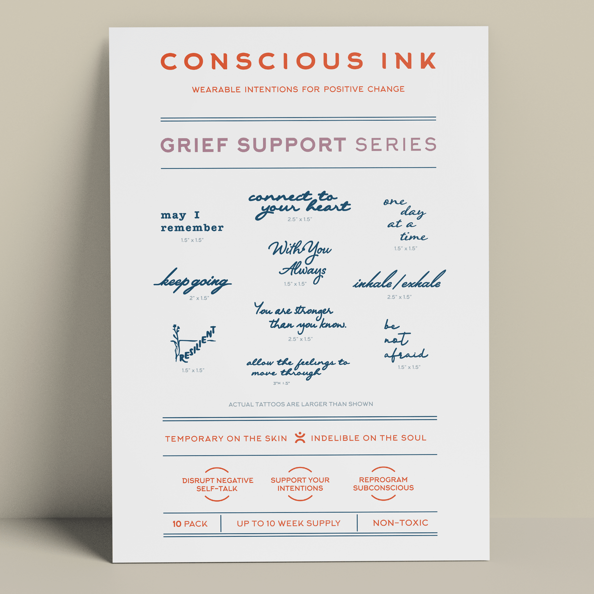 Grief Support Variety 10-Pack – Conscious Ink