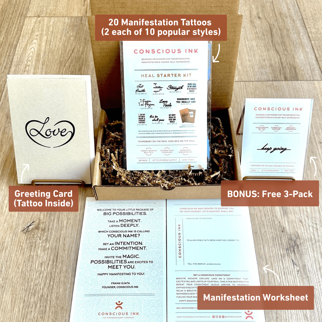 Heal Starter Kit: Begin Your Conscious Ink Journey - Save 38%