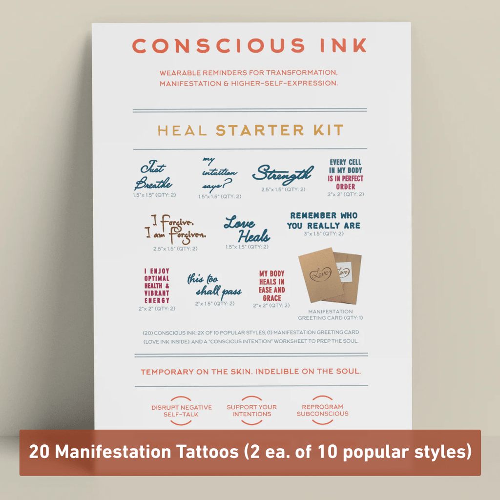 Heal Starter Kit: Begin Your Conscious Ink Journey - Save 38%