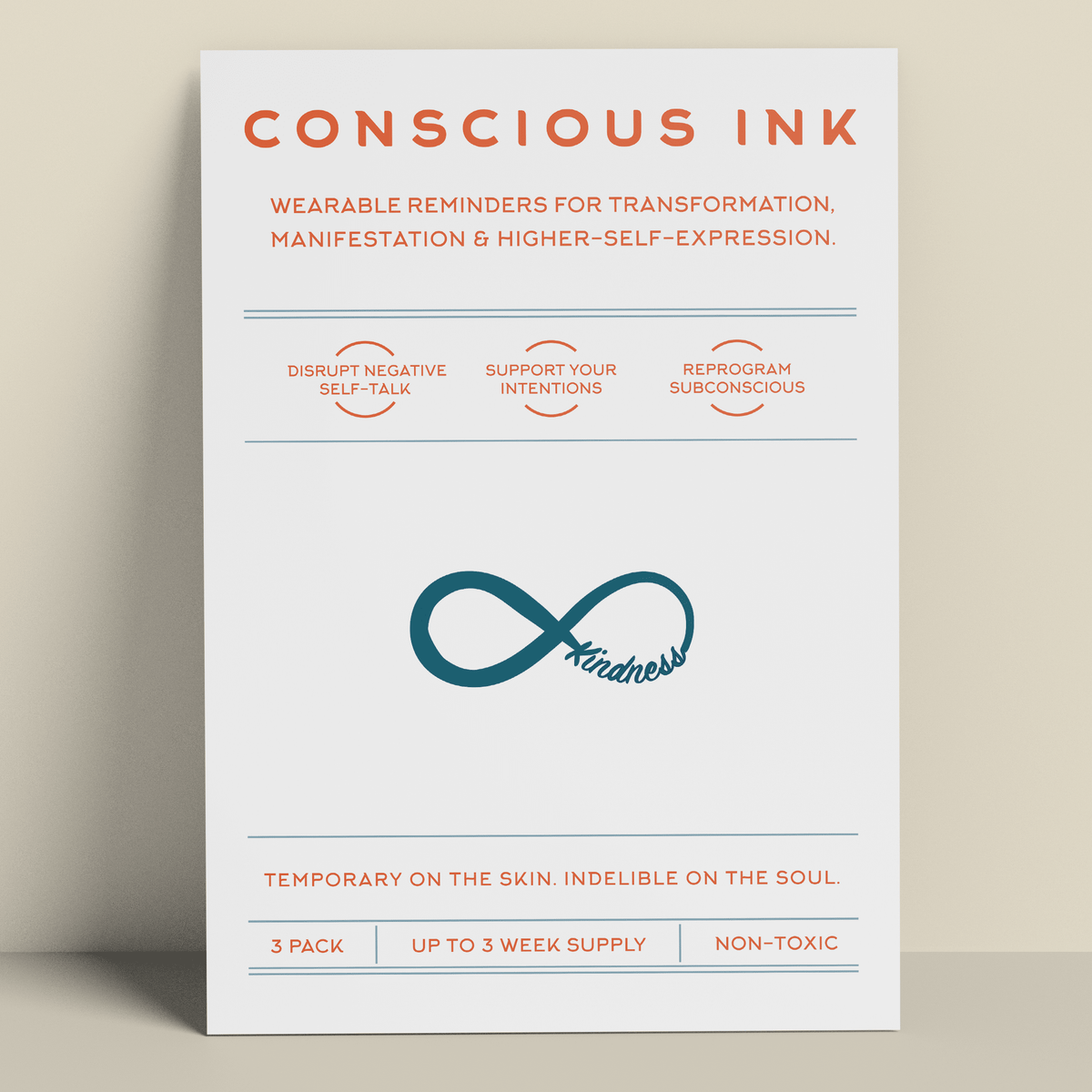 Kindness (Infinity Loop) Temporary Tattoo - Kindness (Infinity Loop ...