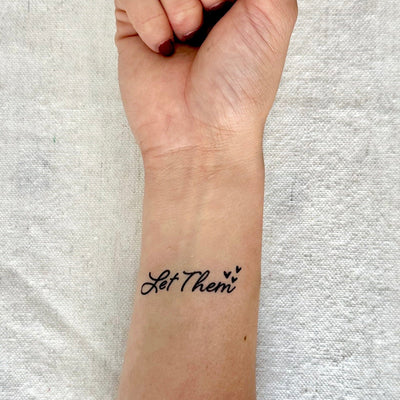 Let me Temporary Tattoo - Let me Manifestation Tattoo – Conscious Ink