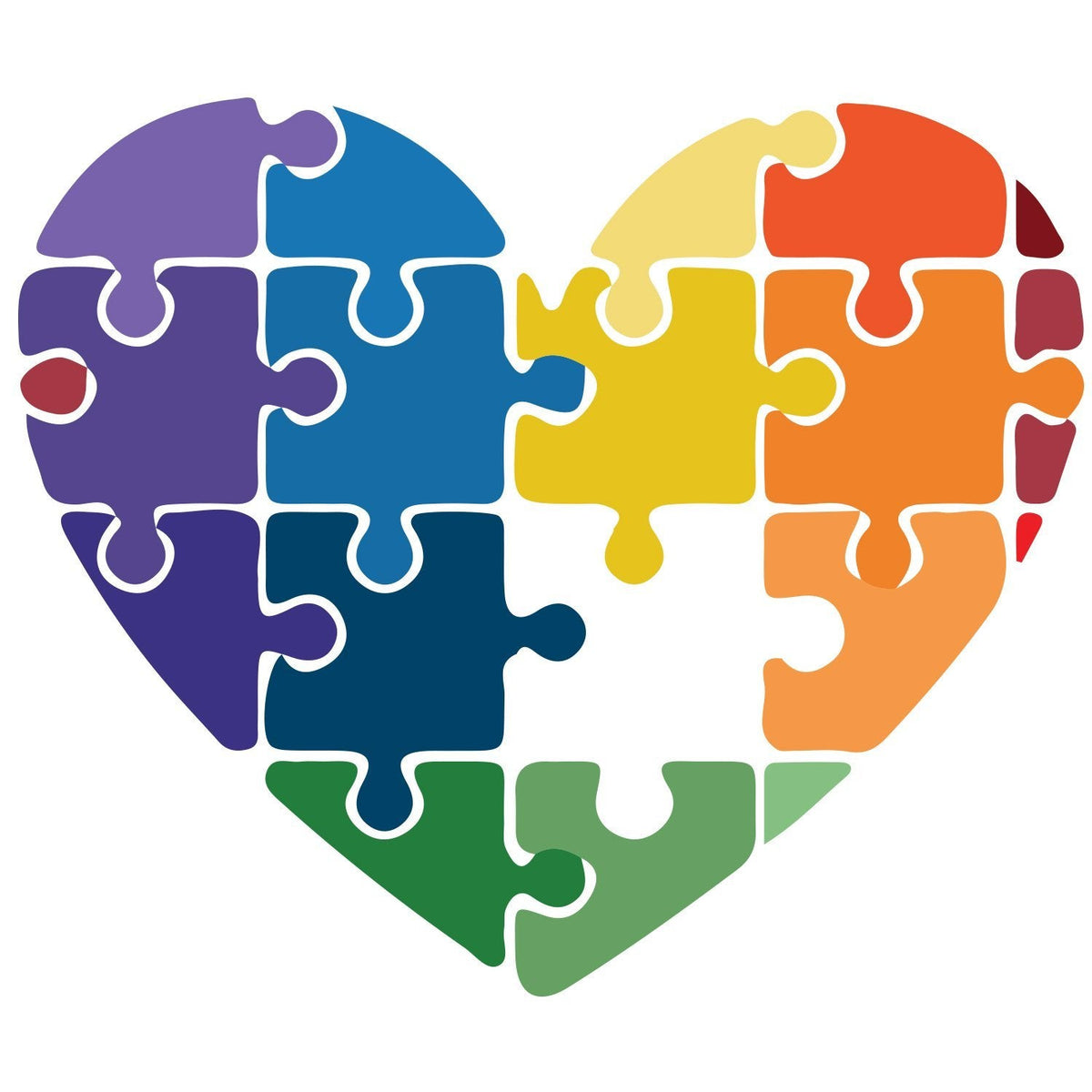 Autism "Heart" Temporary Tattoo - Autism "Heart" Manifestation Tattoo ...