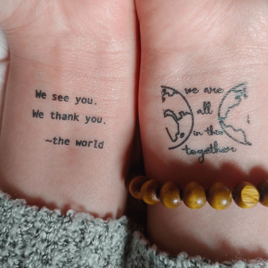 Front Line Heroes Appreciation Temporary Tattoo - Front Line Heroes ...